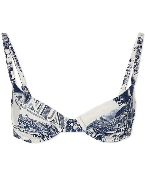 Miaou Bambi Top In Blue Lyst