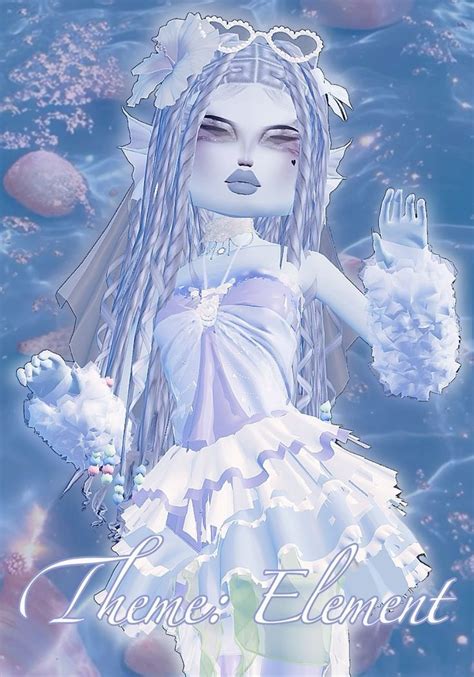 Dti Element Theme In 2024 Element Dress Dress To Impress Ice Queen