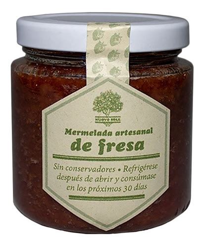 2 Mermeladas Artesanales De Fresa Nuovo Sole 200g Meses Sin Intereses