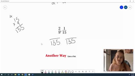 Lcm Equivalent Fractions Youtube