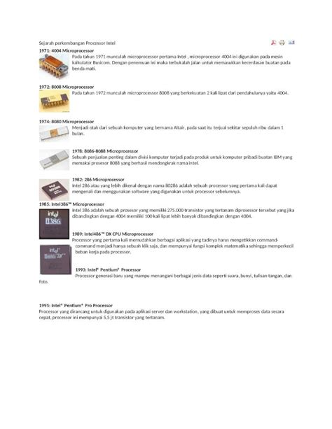 Docx Sejarah Perkembangan Processor Intel Dokumentips