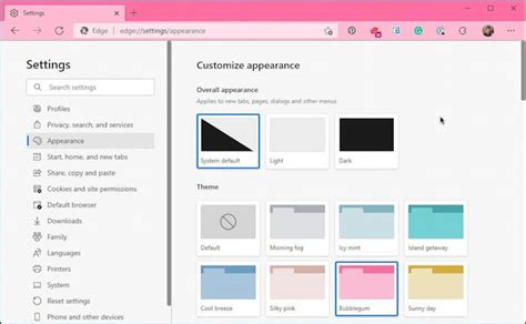 How To Change Appearance Themes In Microsoft Edge On Windows