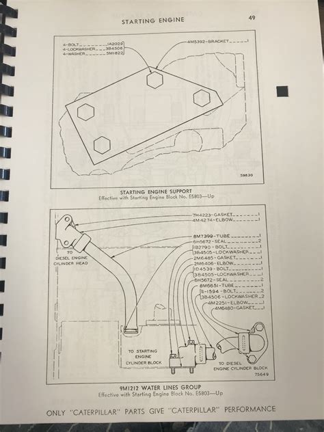 caterpillar d6 d6b tractor parts manual cat ueo35628 book serials