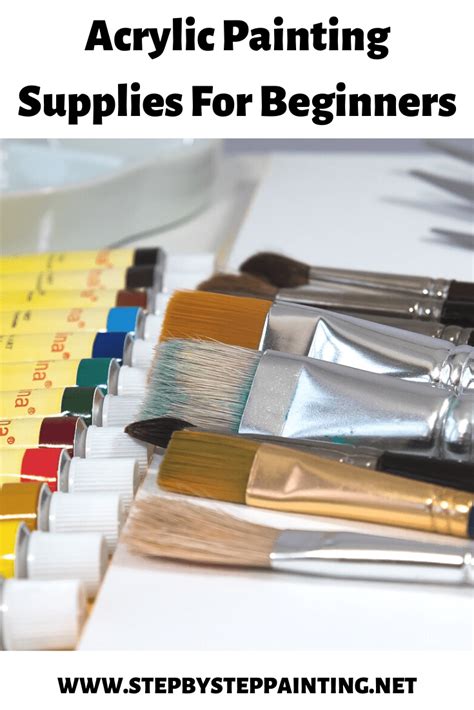 Canvas Acrylic Painting Supplies Tracie Kiernan Step By Step Painting