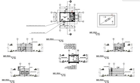 Guard House Plan With Section And Elevation Cad Drawing In Dwg File Cadbull