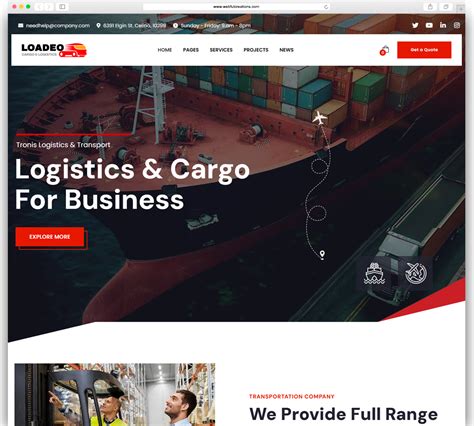 Trakirna Transportation And Logistics Wordpress Theme Webful Creations Vision