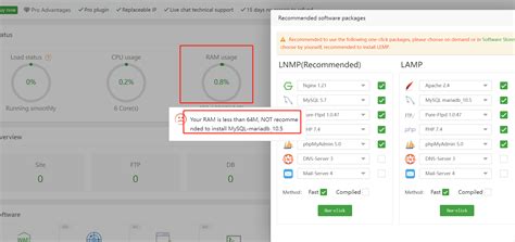 my newly installed system prompts that there is no content to install