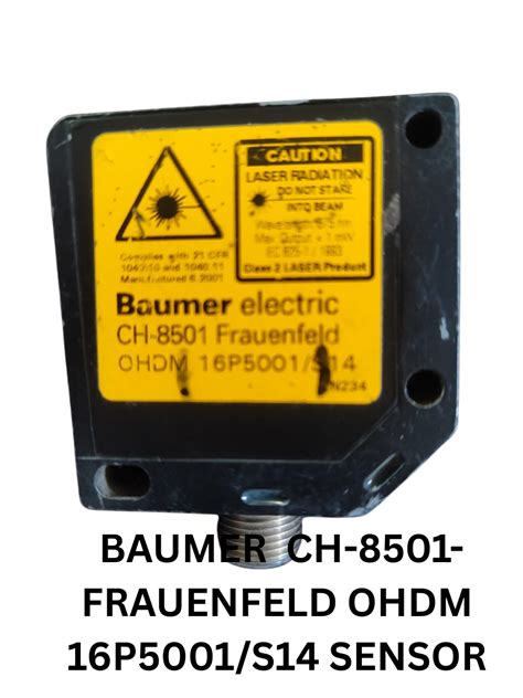 Baumer Ch 8501 Frauenfeld Ohdm 16p5001 S14 Sensor Sensors Egypt