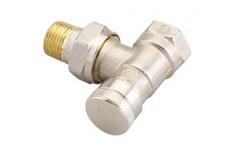 Клапан запорный угловой никелированный RLV Ду 15 Danfoss 003L0143 ...