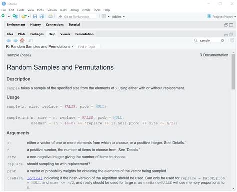R Functions And R Help R For Scientists