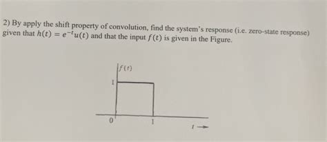 solved 2 by apply the shift property of convolution find