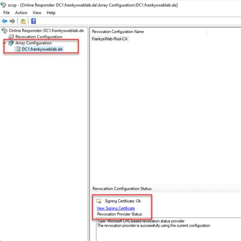 HowTo Installation And Configuration OCSP On Windows Server Online Responder Frankys Web