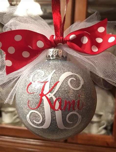 Alphabet Letter Christmas Ornaments