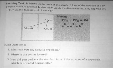 Solved Pasagot Po Mga Lods Learning Task Derive The Formula Of