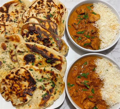 Homemade Butter Chicken W Garlic Butter Naan BCWGN