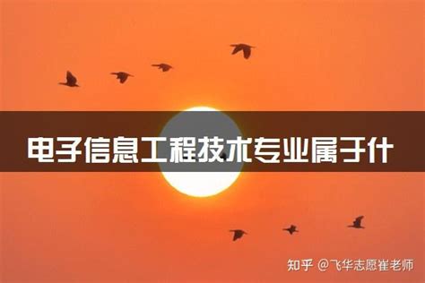 电子信息工程技术专业属于什么大类 知乎