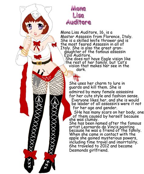 Mono Lisa Auditore Oc By Kawaiiassassingirl On Deviantart