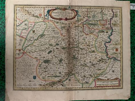 Germany Paderborn Blaeu Joan Paderbornensis Episcopatus Descriptio