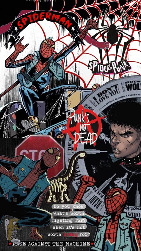 Confira Os Shuffles De Clintshusband Spiderpunk Spiderman Punk