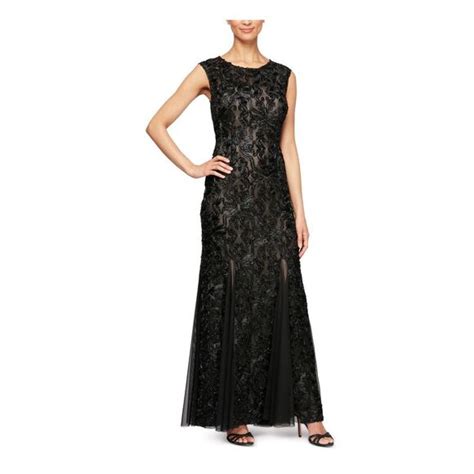 Alex Evenings Dresses Nwt Alex Evenings Womens Black Nylon