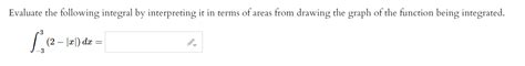 Solved Evaluate The Following Integral By Interpreting It In Chegg