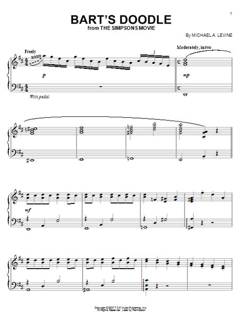 Download Barts Doodle Hans Zimmer Piano Solo Sheet Music Pdf 62667