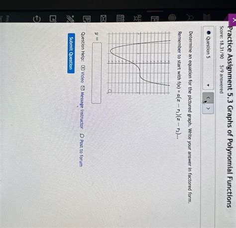 Solved Practice Assignment Graphs Of Polynomial Chegg