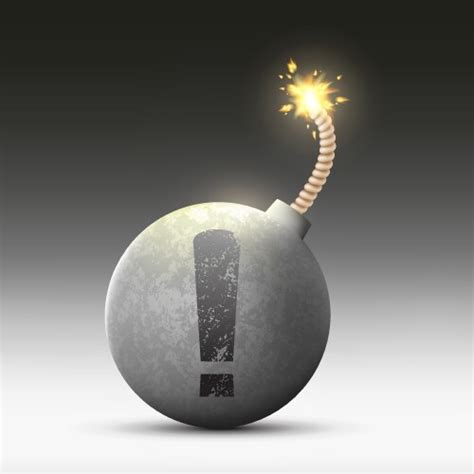Lit bomb Royalty Free Vector Image - VectorStock