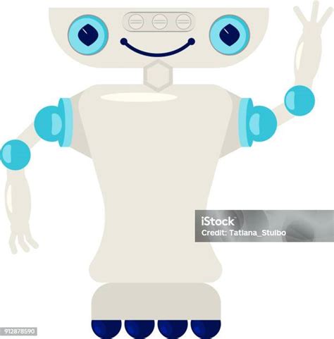 만화 귀여운 채팅 봇 가상현실에 대한 스톡 벡터 아트 및 기타 이미지 가상현실 개념 계획 Istock