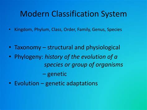 Ppt Evolution Of Kingdoms Understanding Modern Classification
