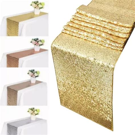 Lentejuelas Mantel Camino De Mesa 30cm X 300cm Bodas Fiesta MercadoLibre