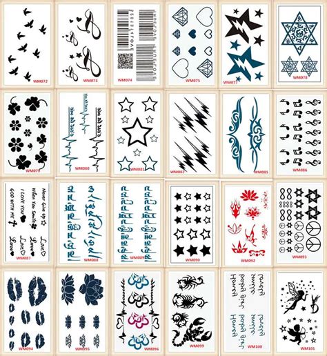 Красный цвет розы Blossom Цветок модные водонепроницаемые временные татуировки наклейки Tatto