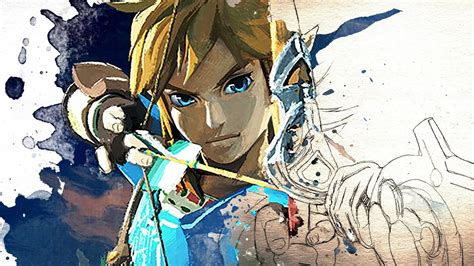 Legend Of Zelda Breath Of The WildLink Watercolor Painting YouTube