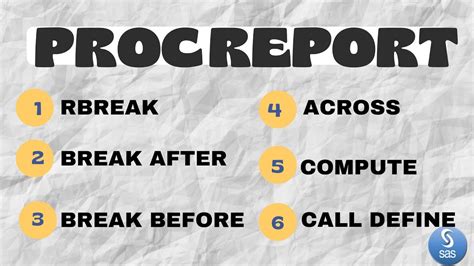 Proc Report Advance Sas Procedures In Sas Report Youtube