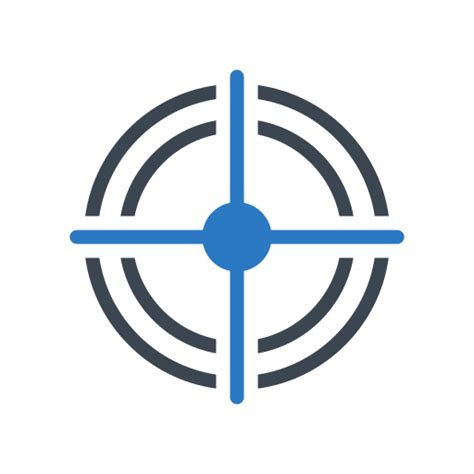 Crosshair Generic Blue Icon