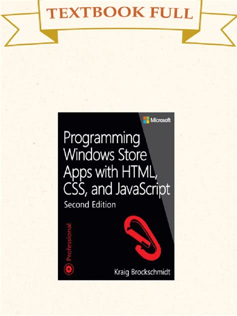 Programming Windows Store Apps With Html Css And Javascript Second