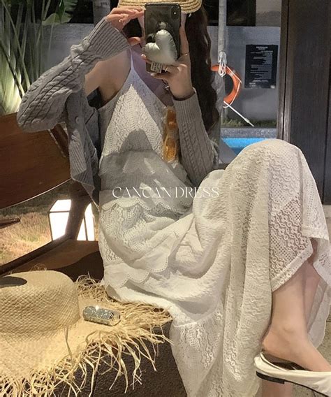 수수 날씬해 보이는 나시원피스 ️캉캉원피스 셔링 레이어드 민소매 끈나시원피스 셔링롱원피스 가을원피스 롱원피스뷔스티에 셀프웨딩 브라이덜샤워 화이트원피스 휴양지원피스