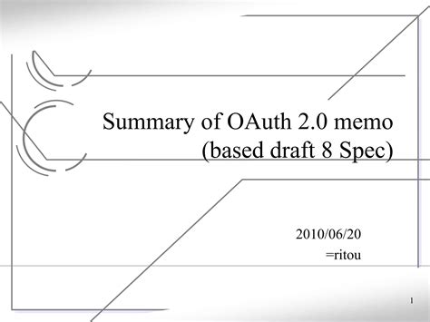 Summary Of OAuth 2 0 Draft 8 Memo PPT