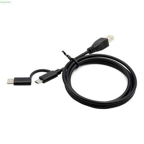 Cucryaa Type C Micro USB To USB B OTG Cable Male To Male Connector Printer Date Line Shopee