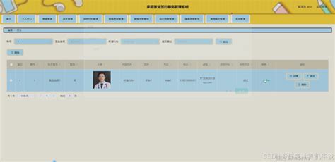 springboot毕设 家庭医生签约服务管理系统程序 论文 csdn博客