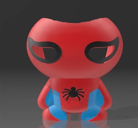Stl File Suporte Alexa Echo Dot 4a E 5a Geração Spiderman Plakit・3d