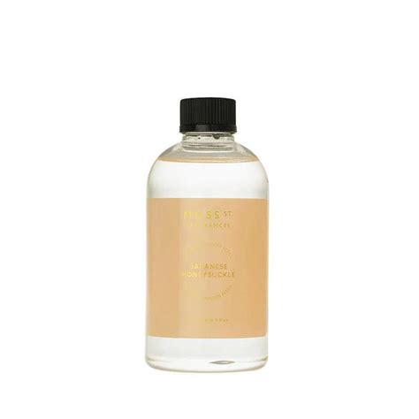 Japanese Honeysuckle 500ml Reed Diffuser Refill By Moss St Fragrances