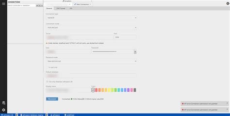 Mariadb Docker Compose Api Errorconnection Permission Not Granted
