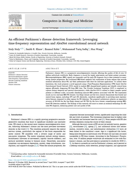 2024 an efficient parkinson s disease detection framework leveraging