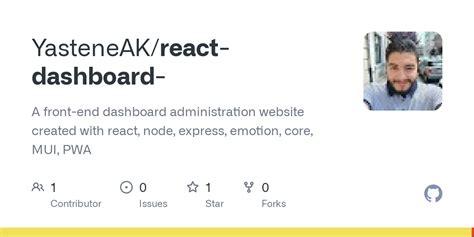 Github Yasteneakreact Dashboard A Front End Dashboard Administration Website Created With
