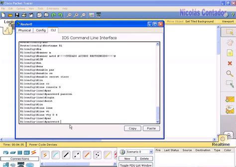 Configuracion De Un Router Cisco Comandos En Packet T