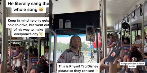 Disney Bus Driver Sings And Cracks Jokes To Passengers After A Long Day