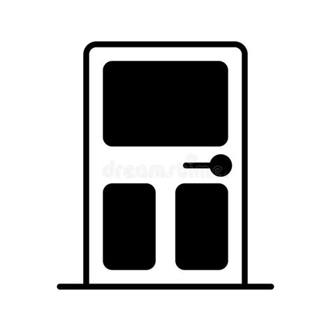 Door Vector Solid Icon Style Illustration Eps 10 File Stock Vector Illustration Of Hardwood