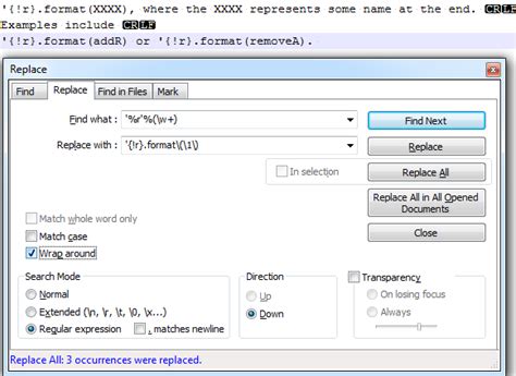 Regex Find And Replace Parts Of Matched String In Notepad Stack Overflow
