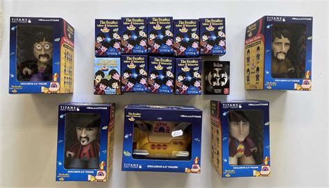 Lot 157 Beatles Titans Yellow Submarine Figures